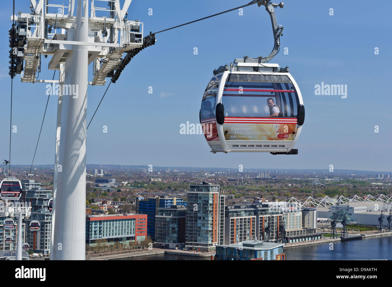 Emirates Cable Car, Greenwich, London, England, United Kingdom Stock ...