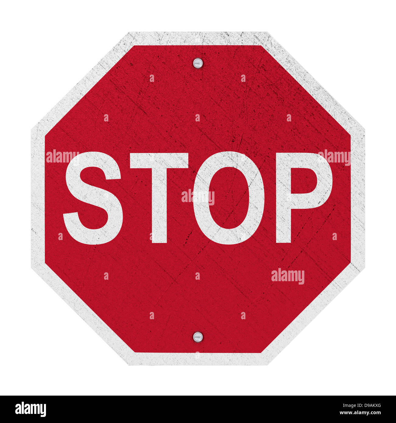 Used STOP Sign - Realistic - Isolated Stock Photo - Alamy