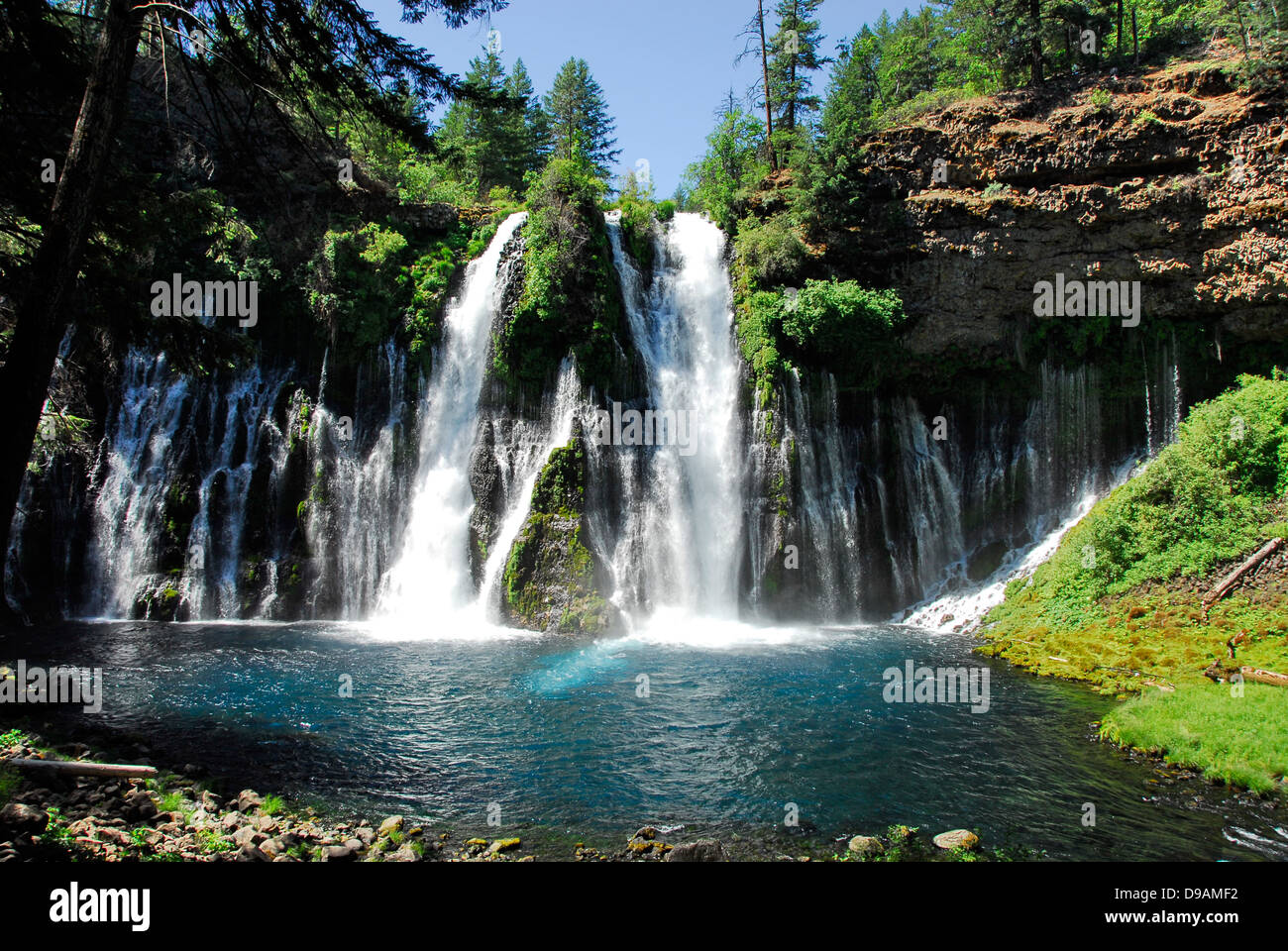 129-foot Burney Falls in Mc Arthur-Burney Falls Memorial State Park ...