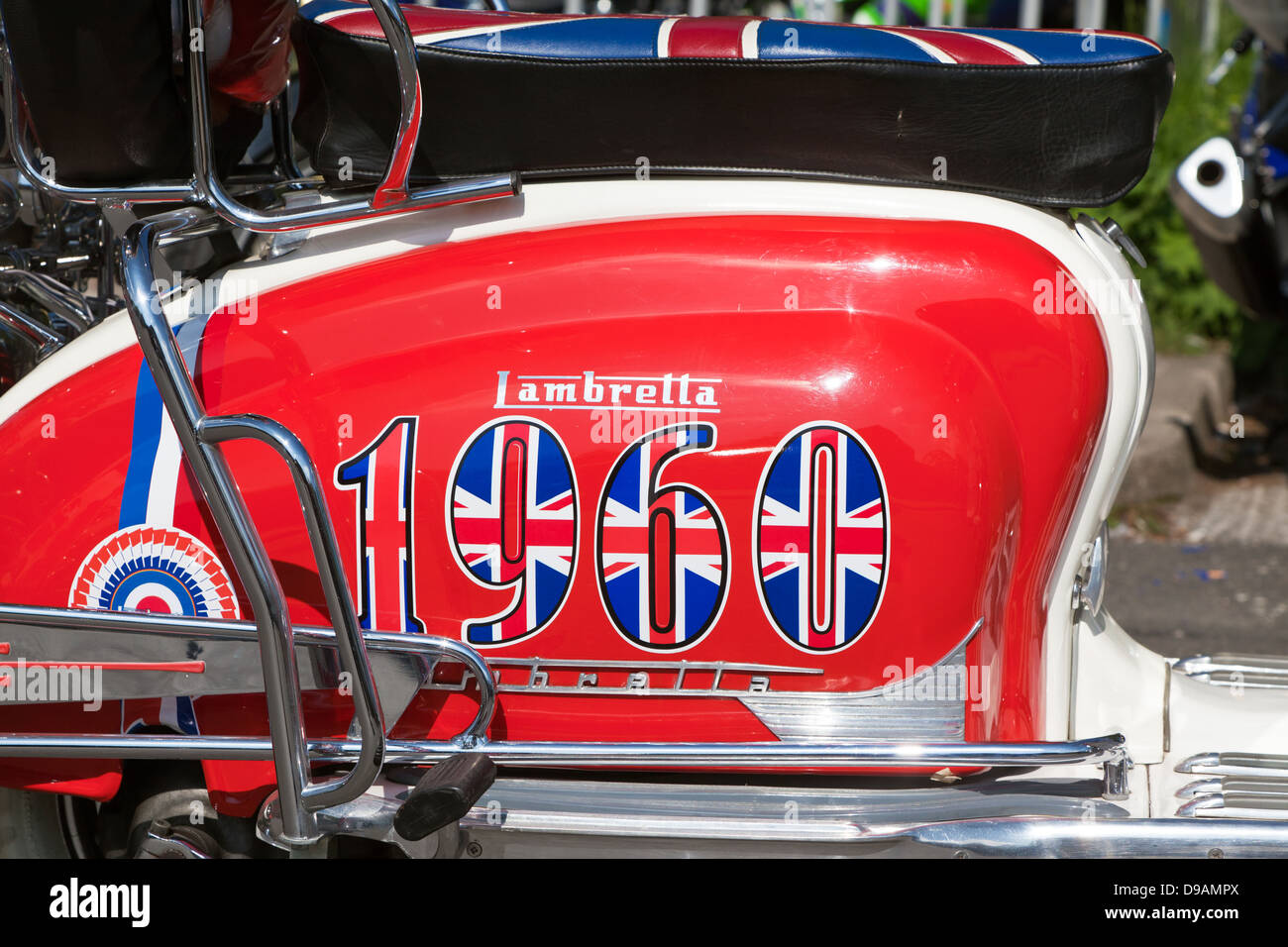 Mods Lambretta Scooter With Extra Lights Peak District Derbyshire UK ...