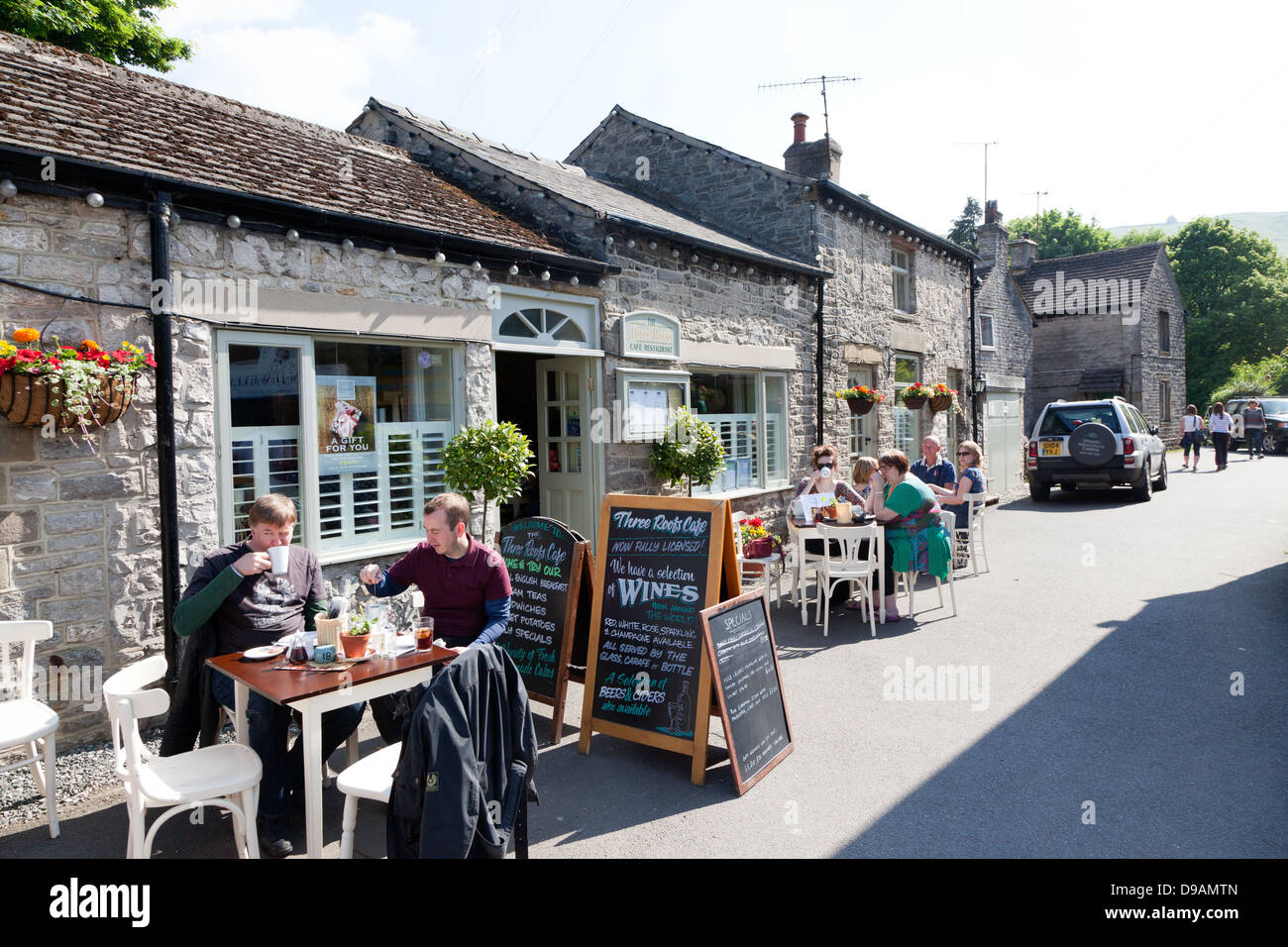 Cafe Castleton Peak District Derbyshire UK Stock Photo - Alamy