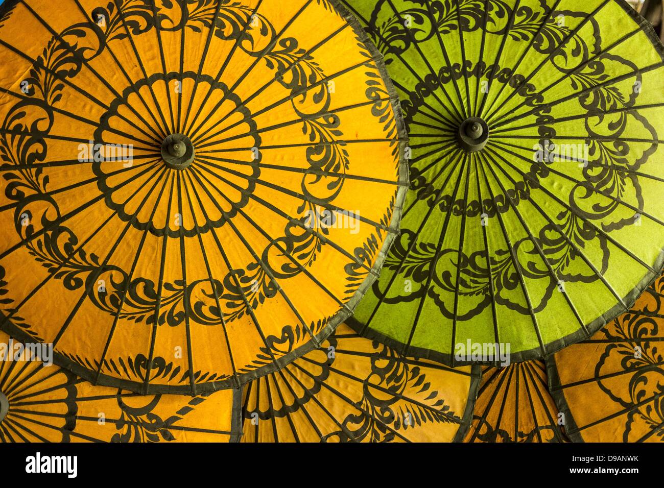 Umbrellas Made In Myanmar High Resolution Stock Photography and Images ...