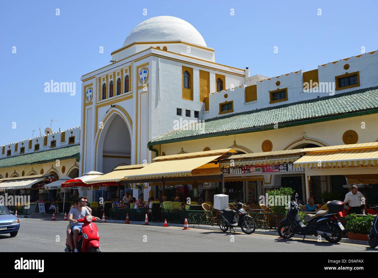 Old Market (Nea Agora), Mandraki Harbour, Old Town, City of Rhodes ...