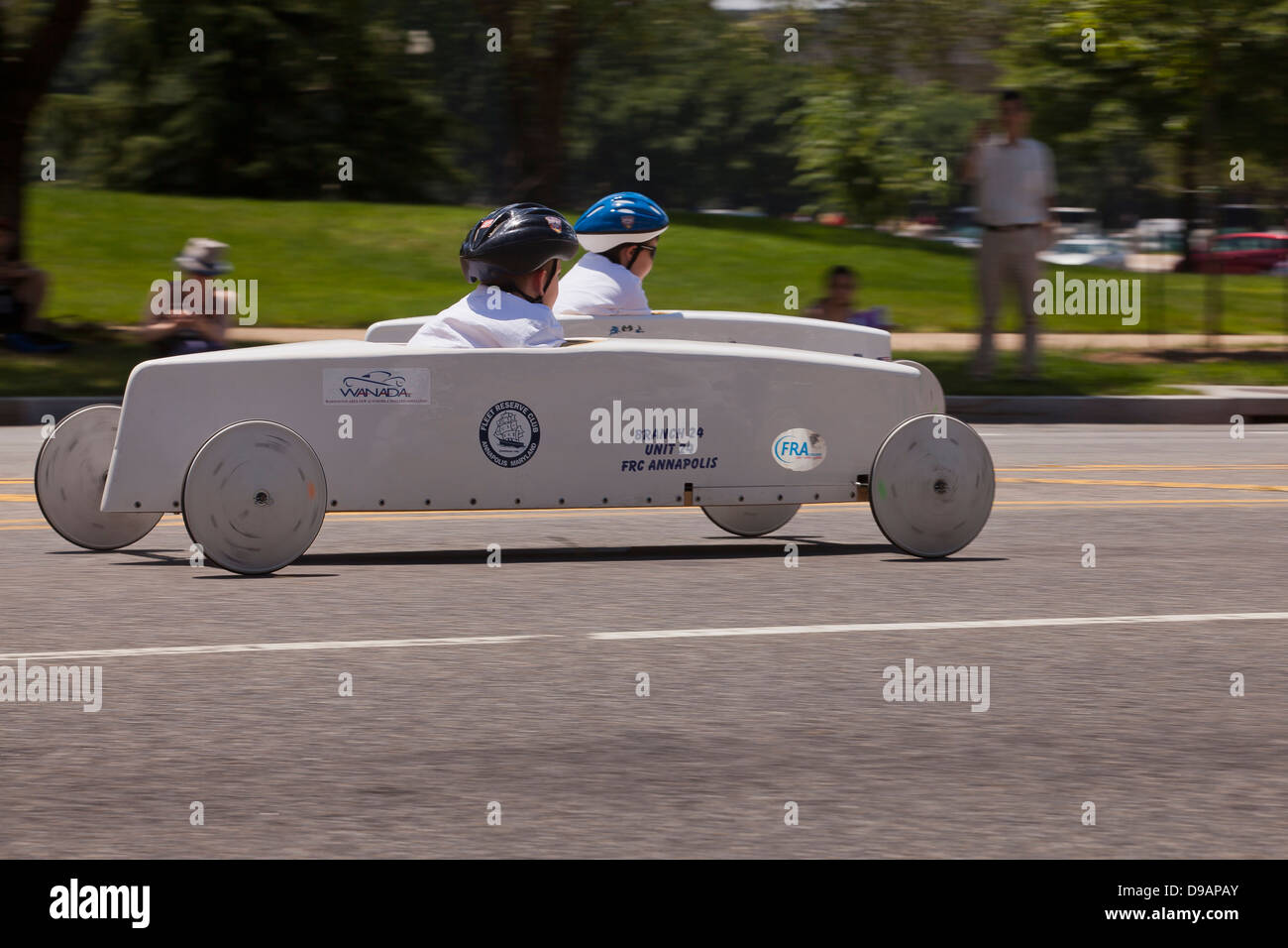 Racers at the Washington DC Soap Box Derby Stock Photo - Alamy