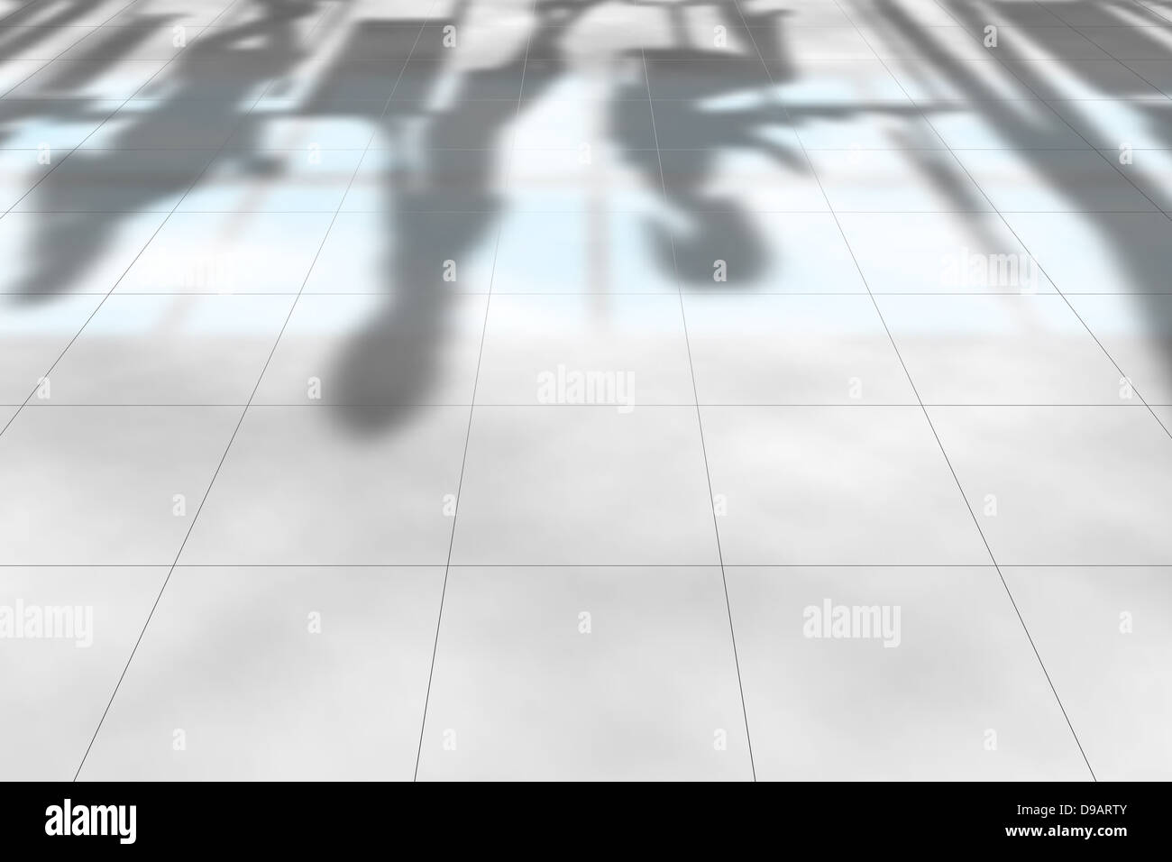 Illustration of business people shadows on an office floor Stock Photo ...
