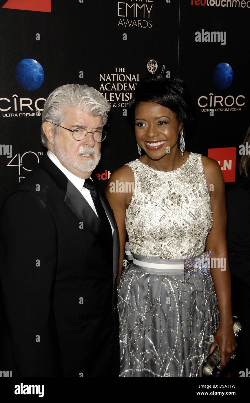 Beverly Hills, CA, USA. 16th June, 2013. George Lucas, Mellody Hobson ...