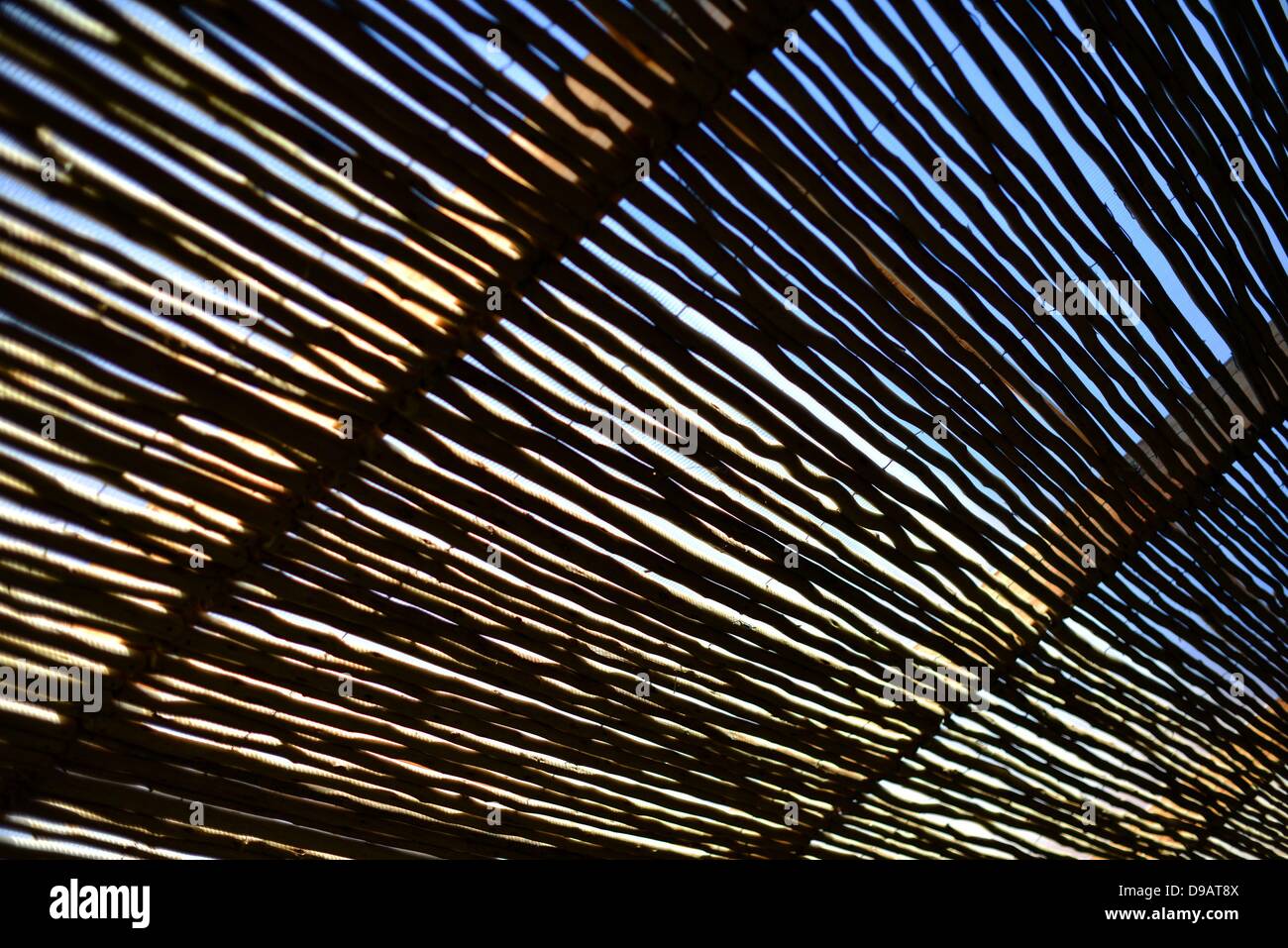 Sunprotection roof in Italy. Photo: Frank May Stock Photo - Alamy