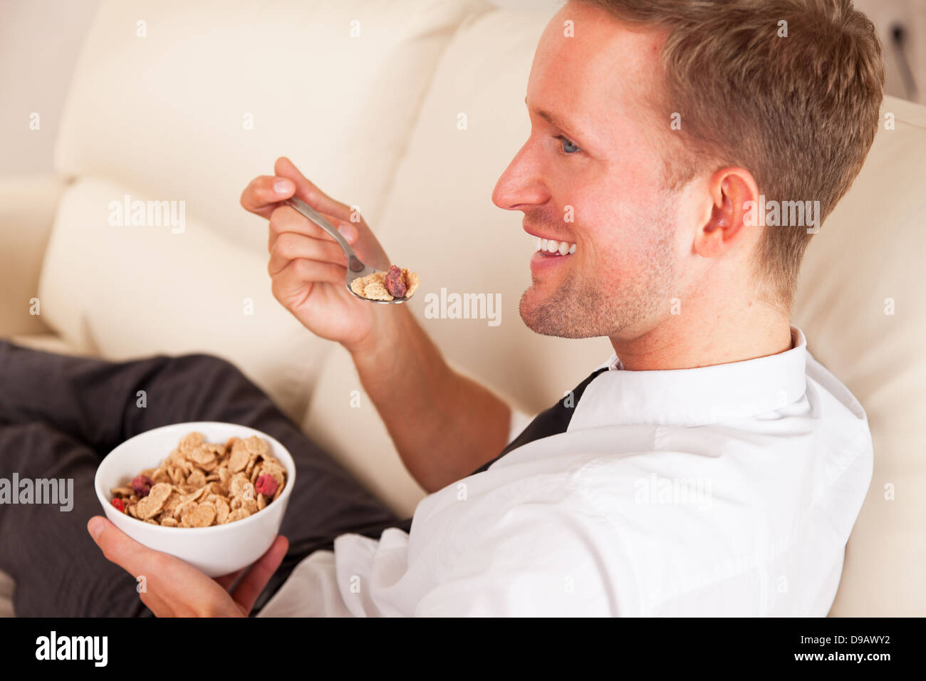 man with apple Stock Photo - Alamy
