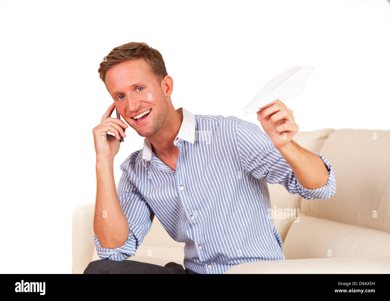 man at home Stock Photo - Alamy