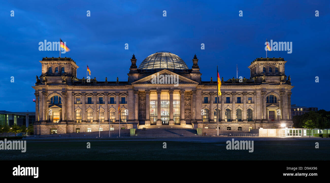 Germany, Berlin, Reichstag dome at night Stock Photo - Alamy