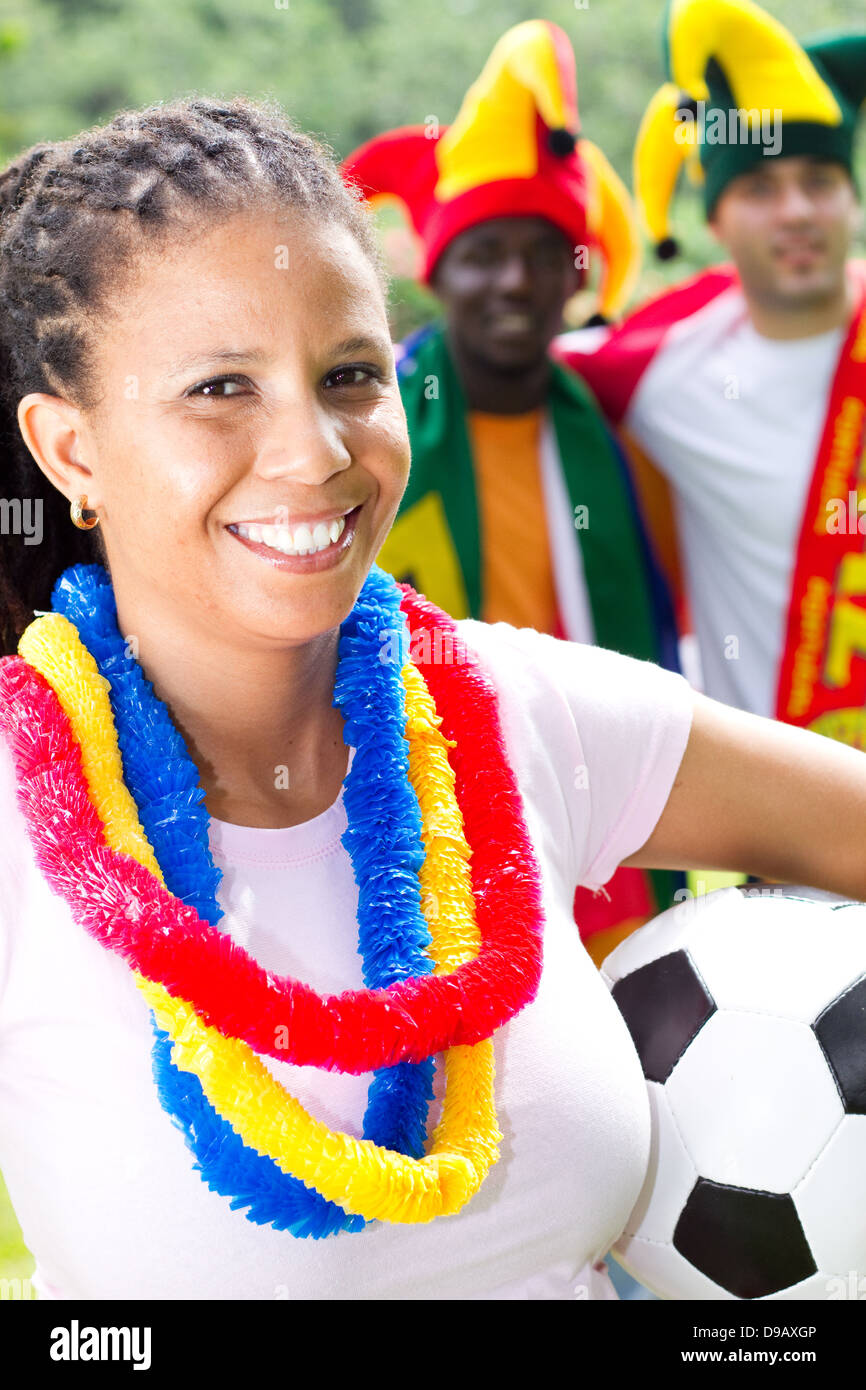 African supporter group hi-res stock photography and images - Alamy