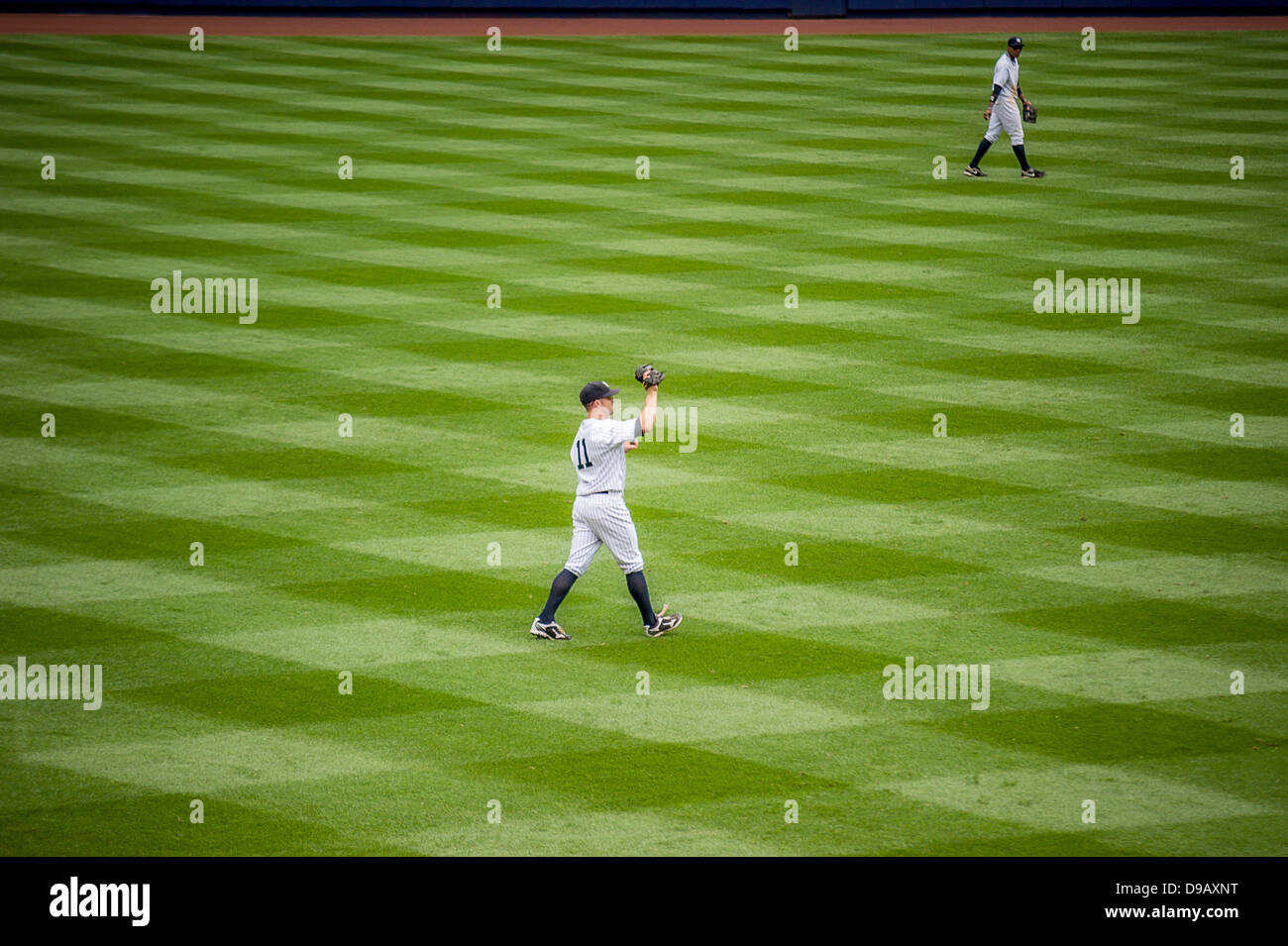 The New York Yankees playing at their home ground Stock Photo - Alamy