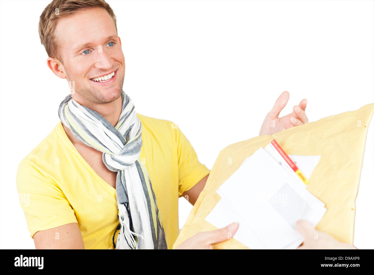 Man letter laugh hi-res stock photography and images - Alamy