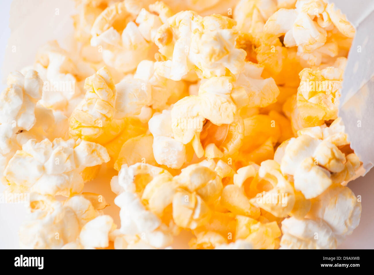 Close up classic butter popcorn in pack Stock Photo - Alamy