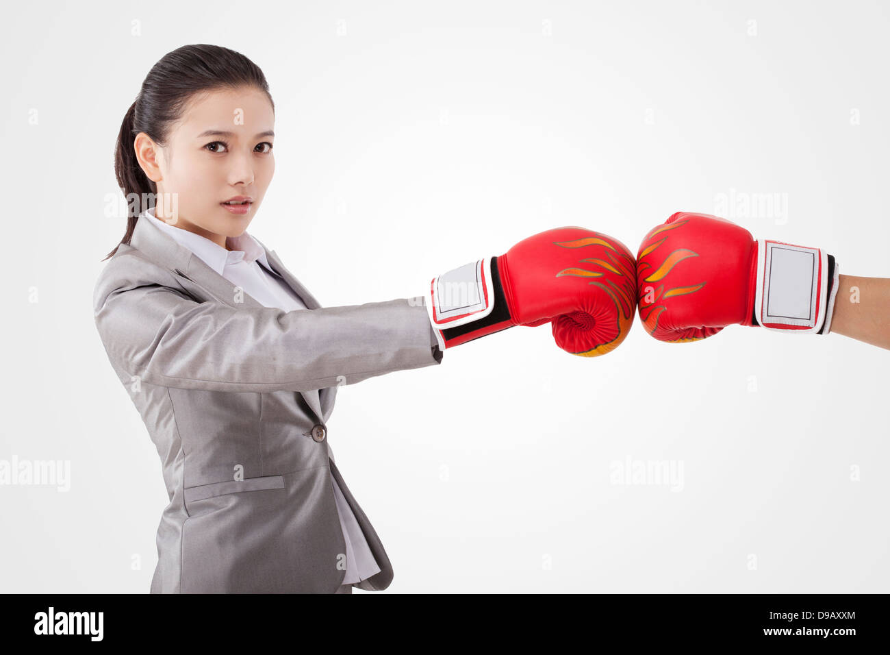 Business female opponents Stock Photo - Alamy