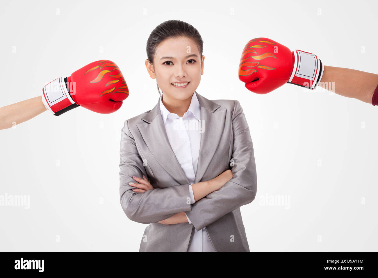 Business female opponents Stock Photo - Alamy