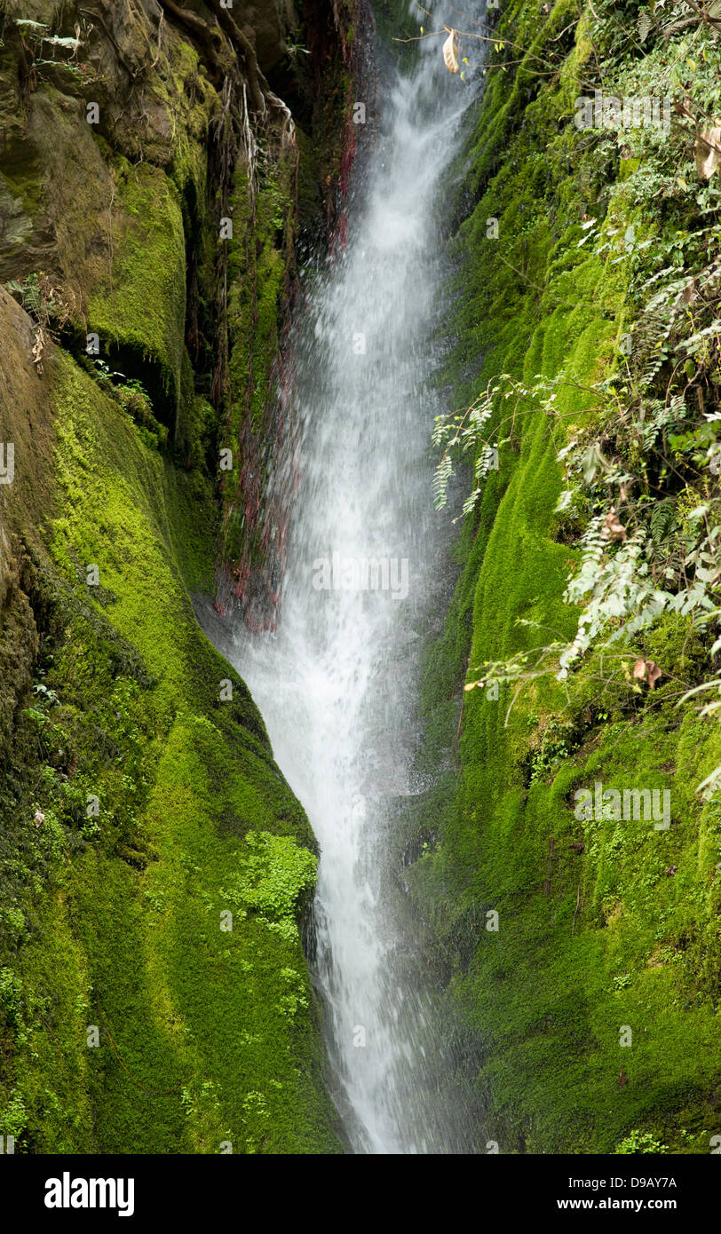 Bhutan, View of waterfall Stock Photo - Alamy
