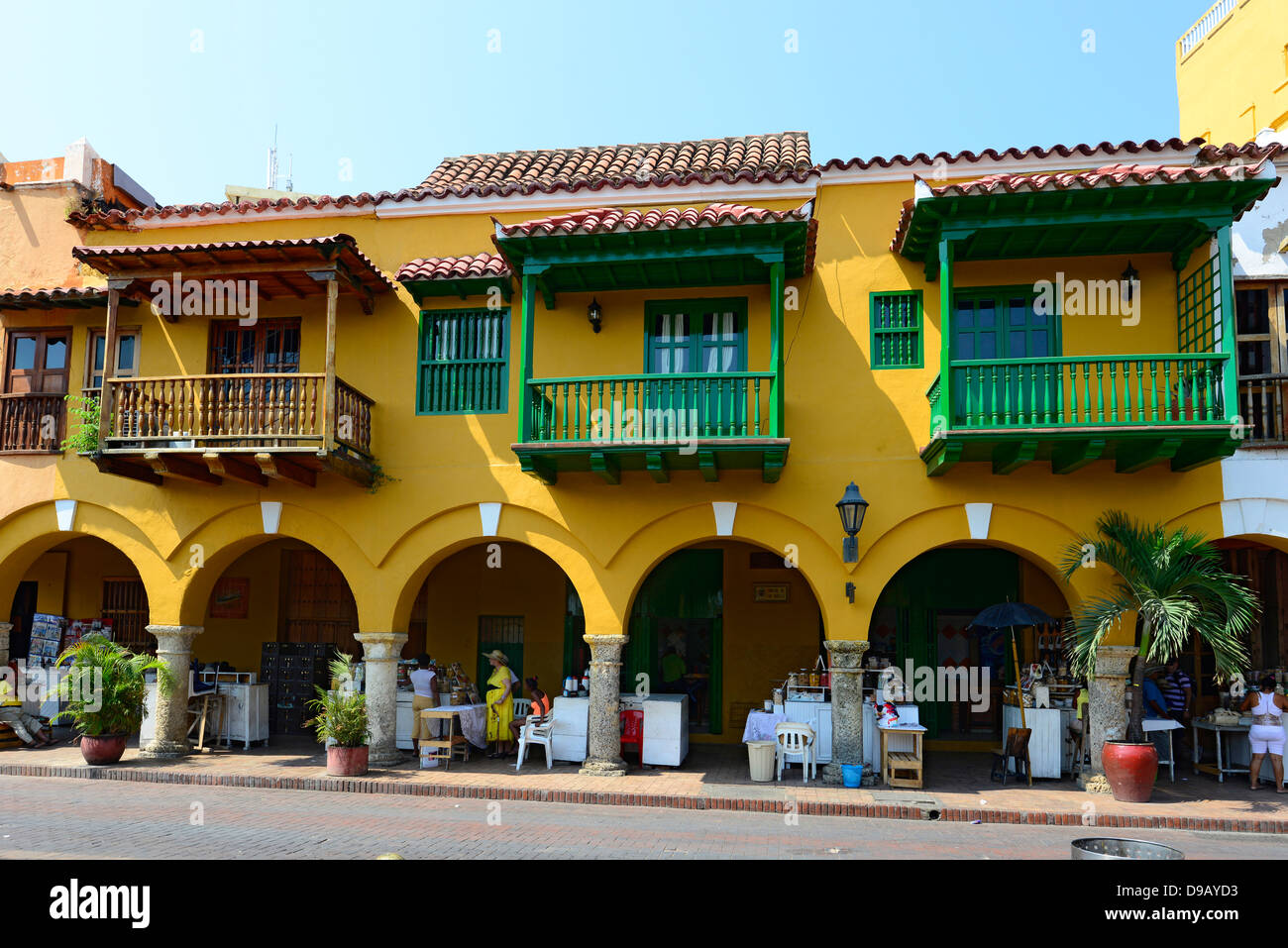 Old City Cartagena Colombia SA South America Caribbean Stock Photo - Alamy