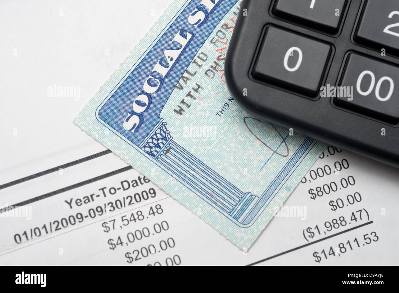 Social security statement hi-res stock photography and images - Alamy