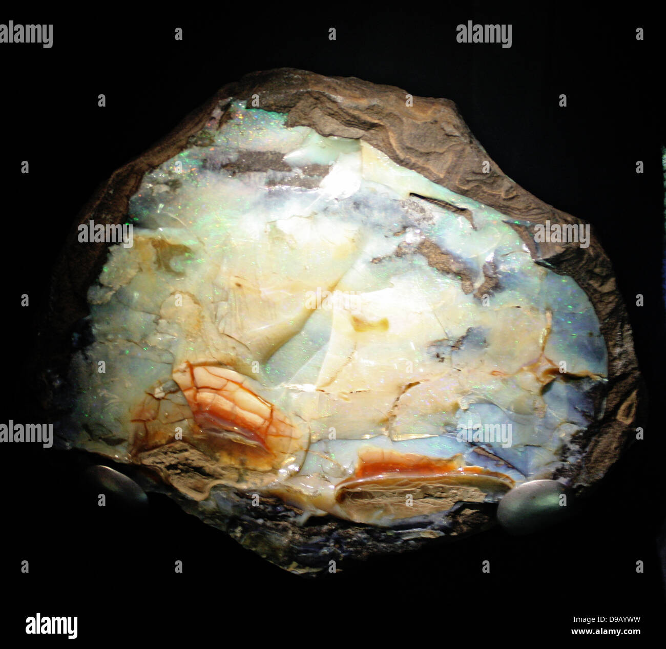 Opal. Today this is valued as a semi-precious stone but this coloured ...