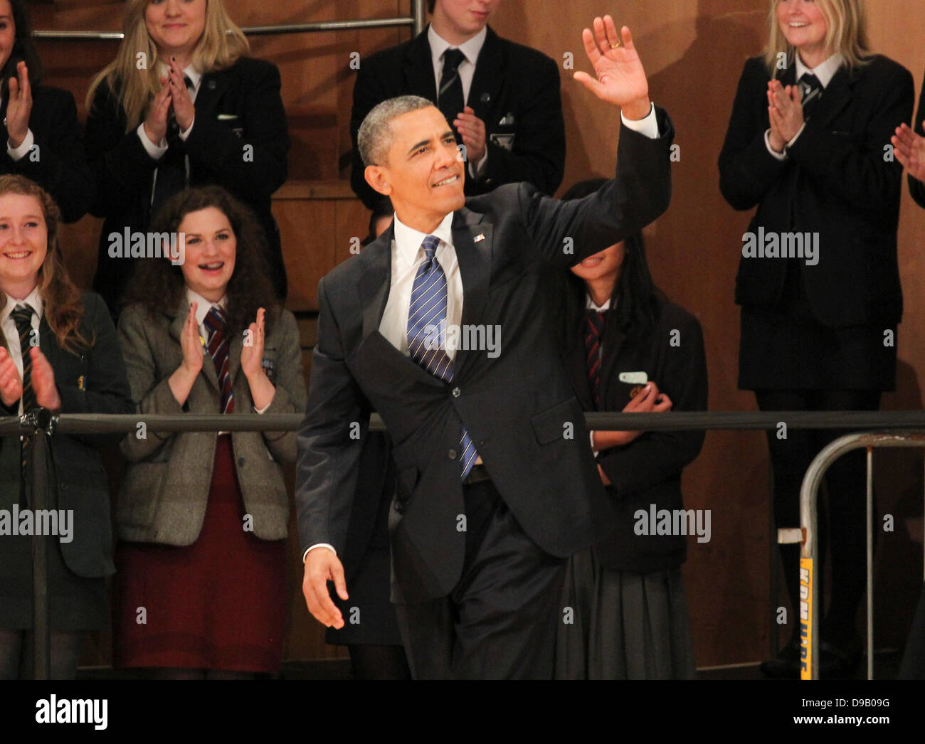 Belfast, Northern Ireland. 17th June, 2013. President Barack Obama ...