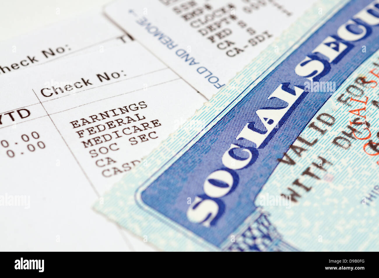 Social security cards hi-res stock photography and images - Alamy