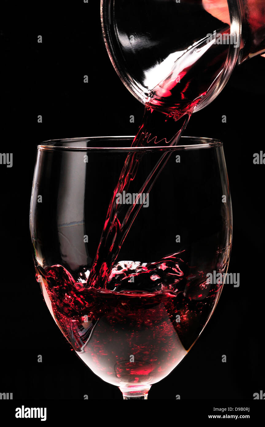 Pouring red wine glass from hi-res stock photography and images - Alamy