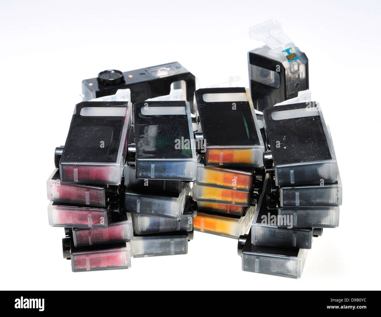 Used inkjet cartridges Stock Photo - Alamy