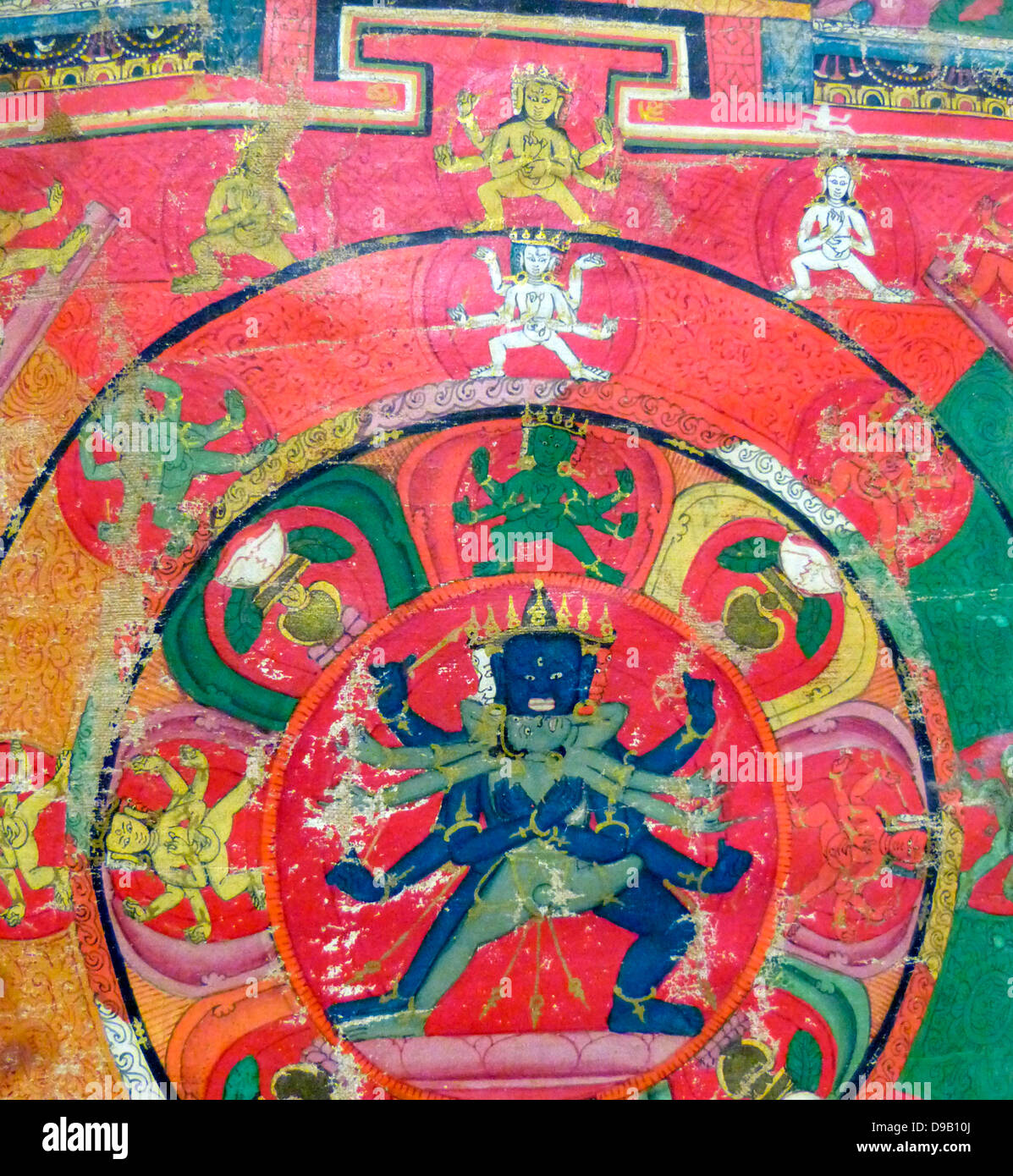 Scroll Painting (Thangka) with Four Mandalas 1400-1500. Each of these ...