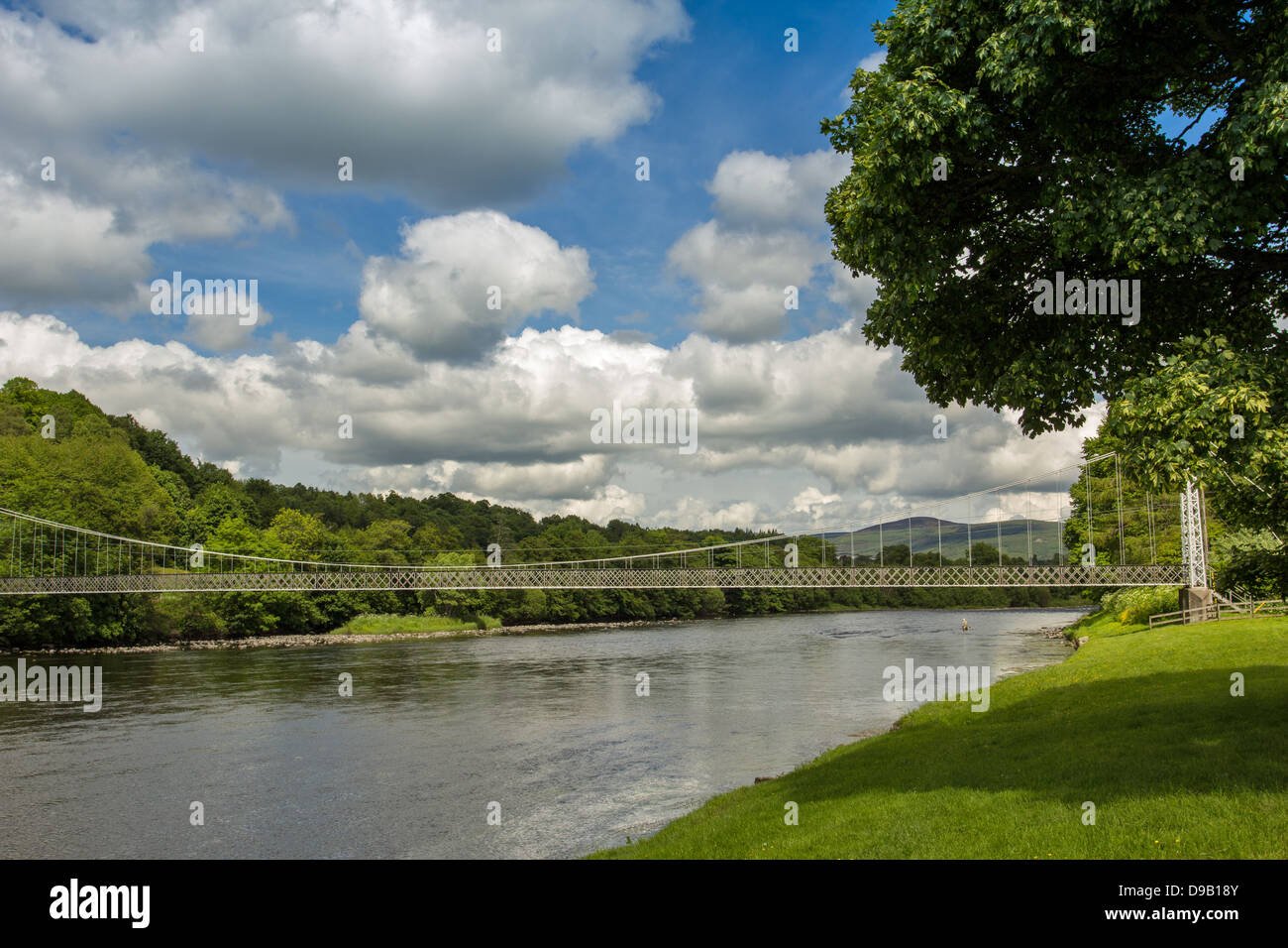 Suspension Bridge Over River Spey High Resolution Stock Photography and ...