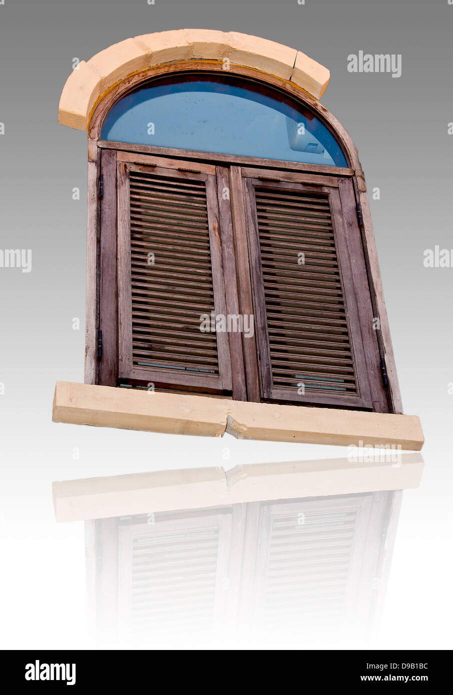 Vintage window isolated on white background Stock Photo - Alamy