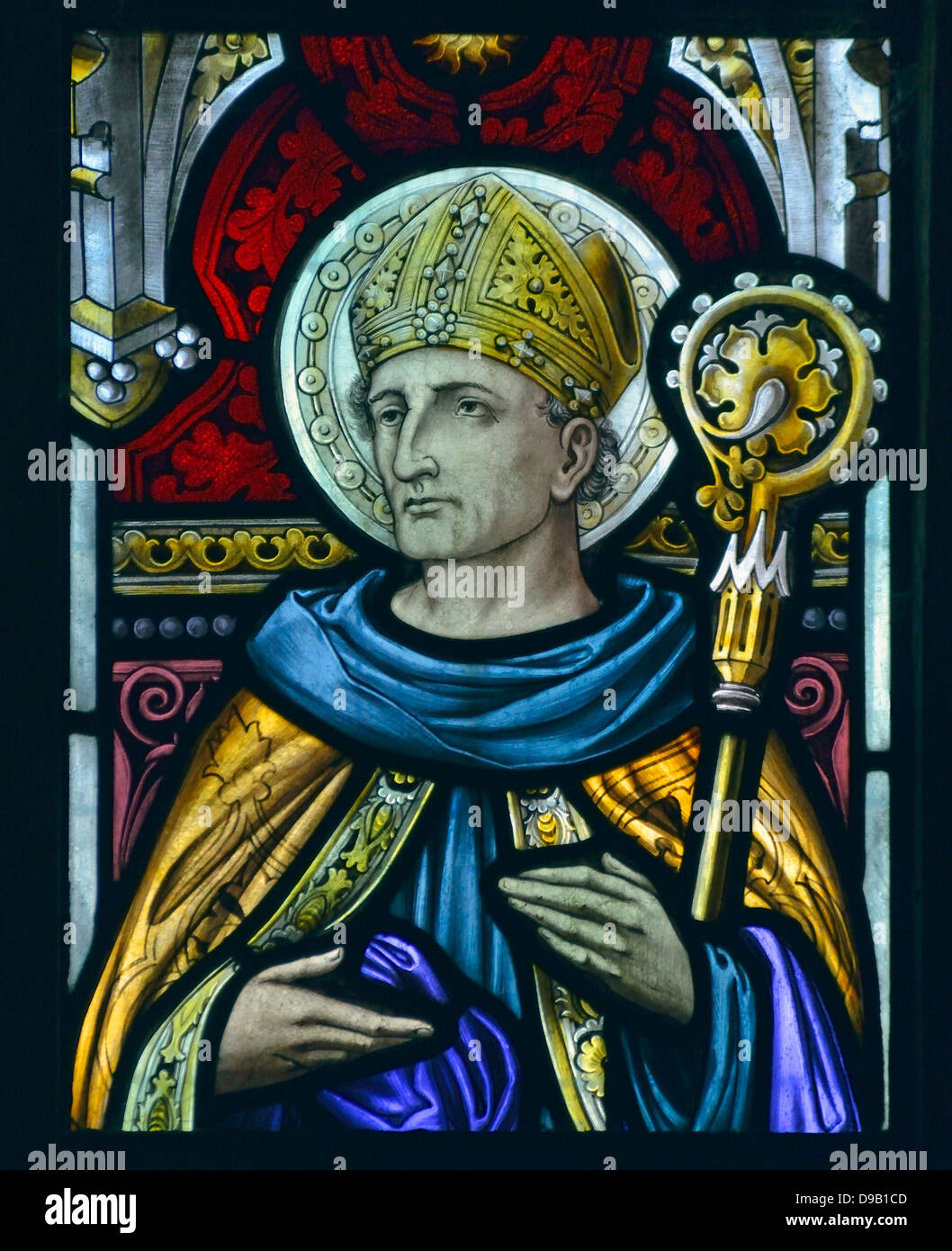 Stained glass window saint columba hi-res stock photography and images ...
