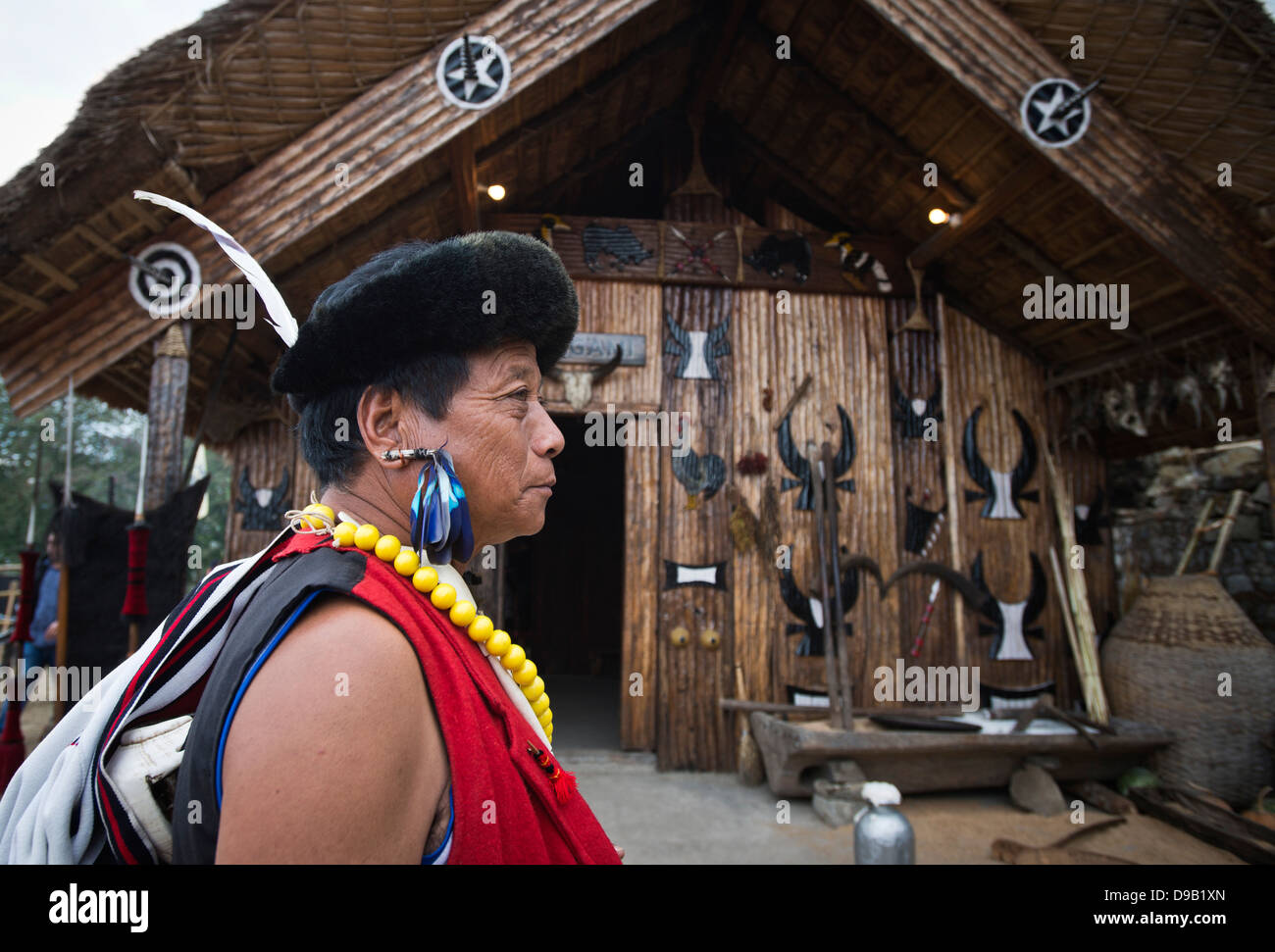 Angami naga tribe man at hornbill festival hi-res stock photography and ...