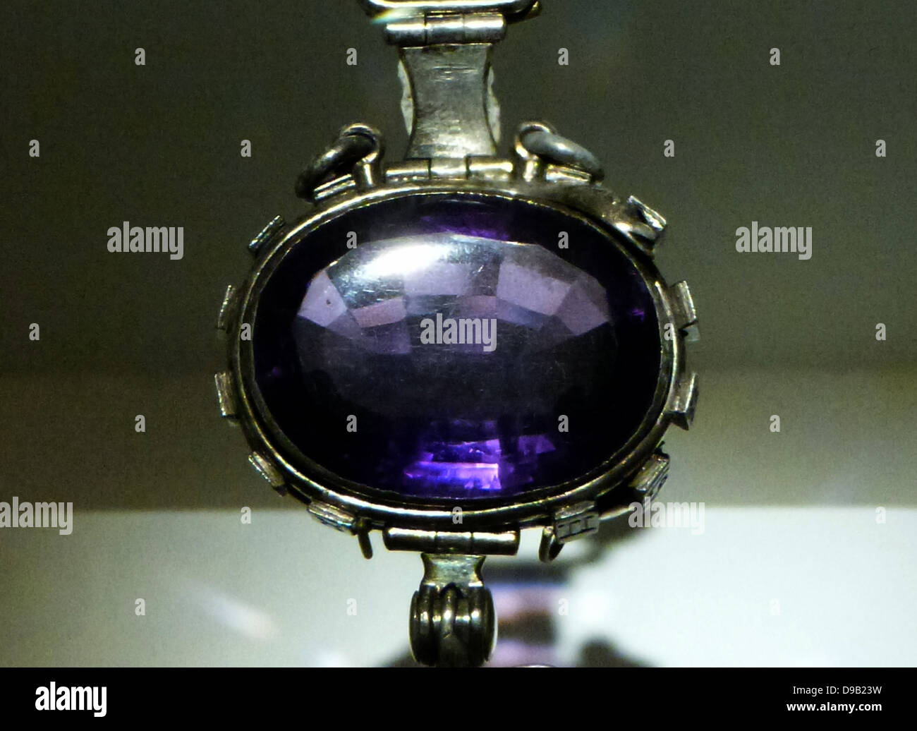 The Cursed Amethyst. Quartz, variety amethyst, silver, amethyst scarabs ...