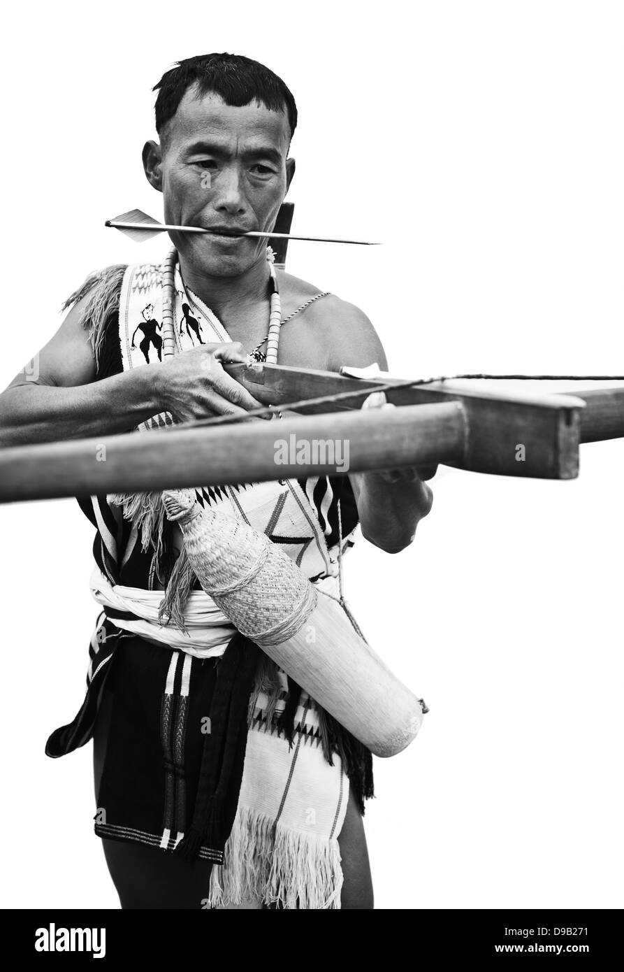 Naga tribe Black and White Stock Photos & Images - Alamy