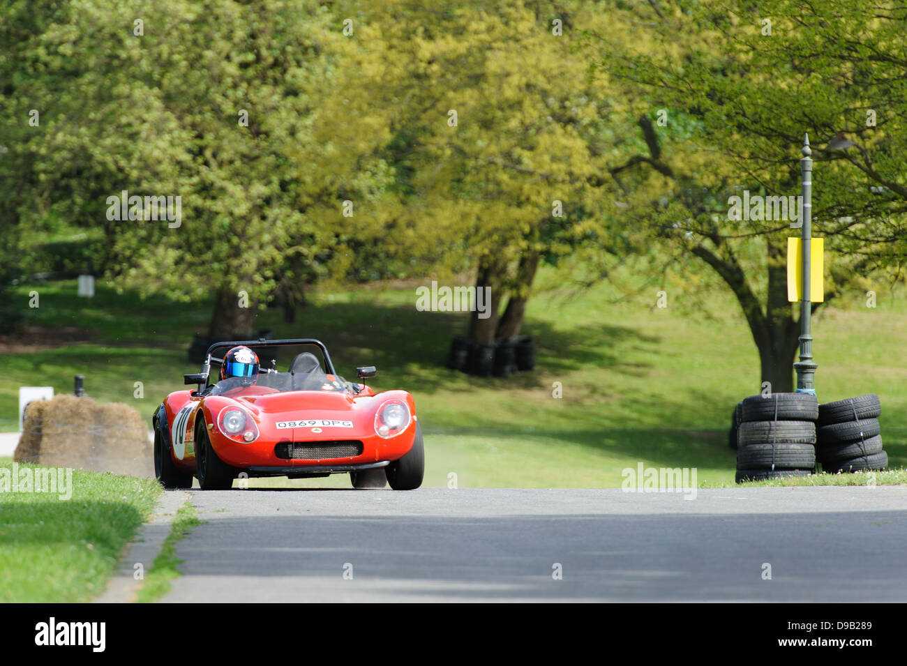 A car racing around Crystal Palace Park in London for the Motorsport at ...