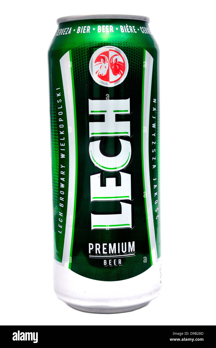 Beer can: Polish 'Lech Premium' Stock Photo - Alamy