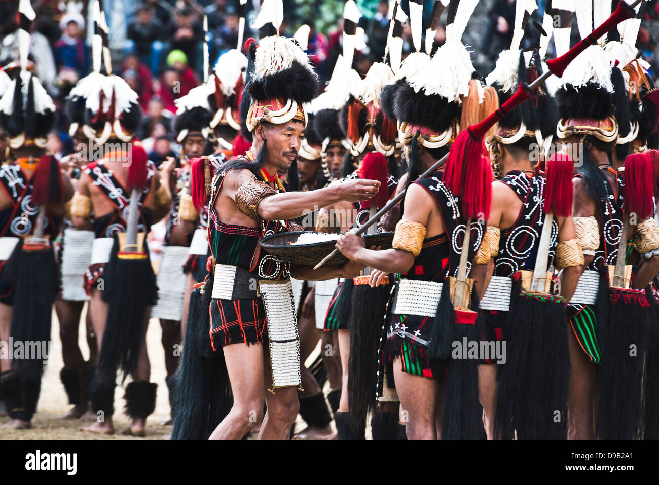 Naga tribes men in dance hi-res stock photography and images - Alamy
