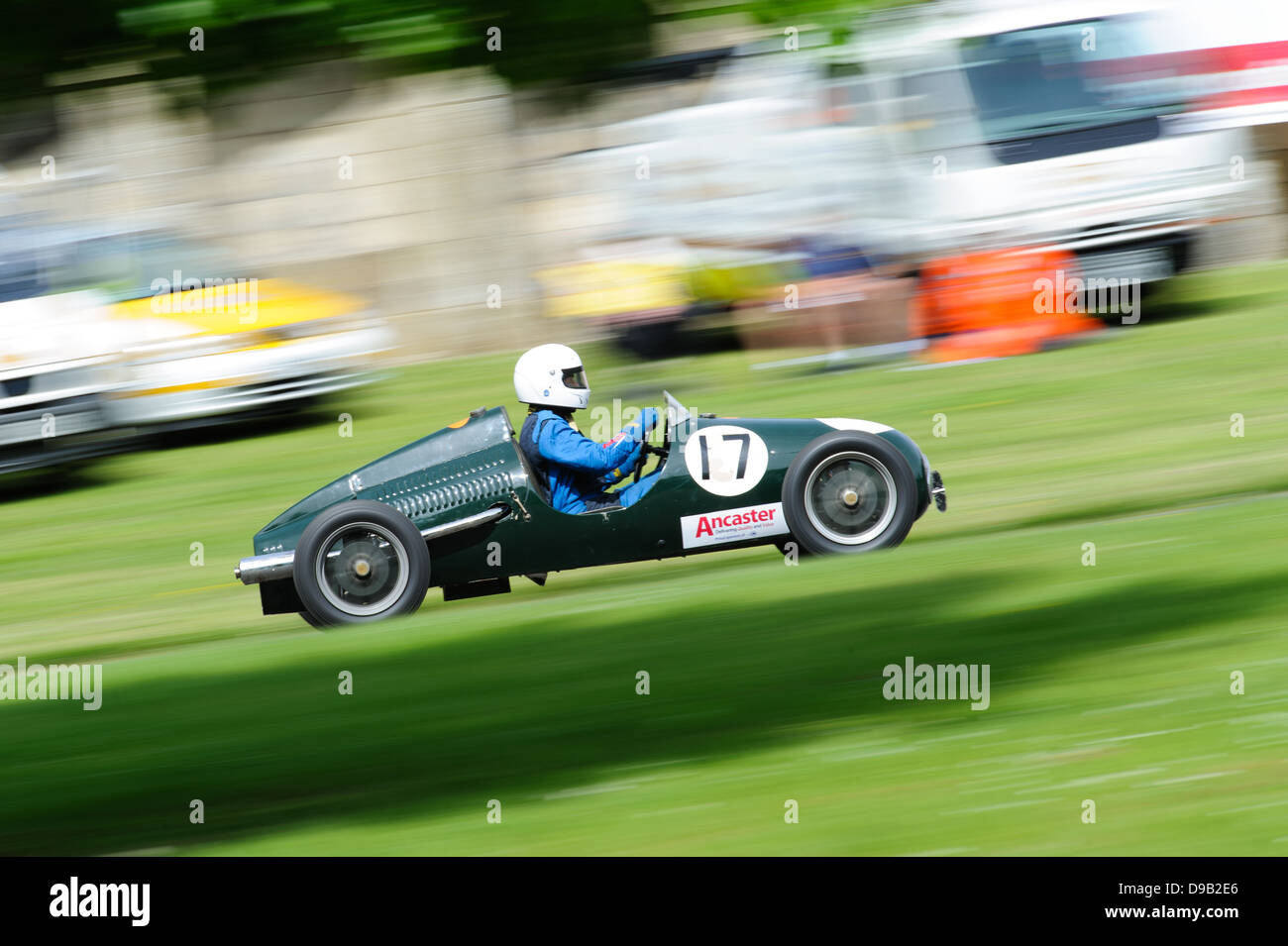 A car racing around Crystal Palace Park in London for the Motorsport at ...