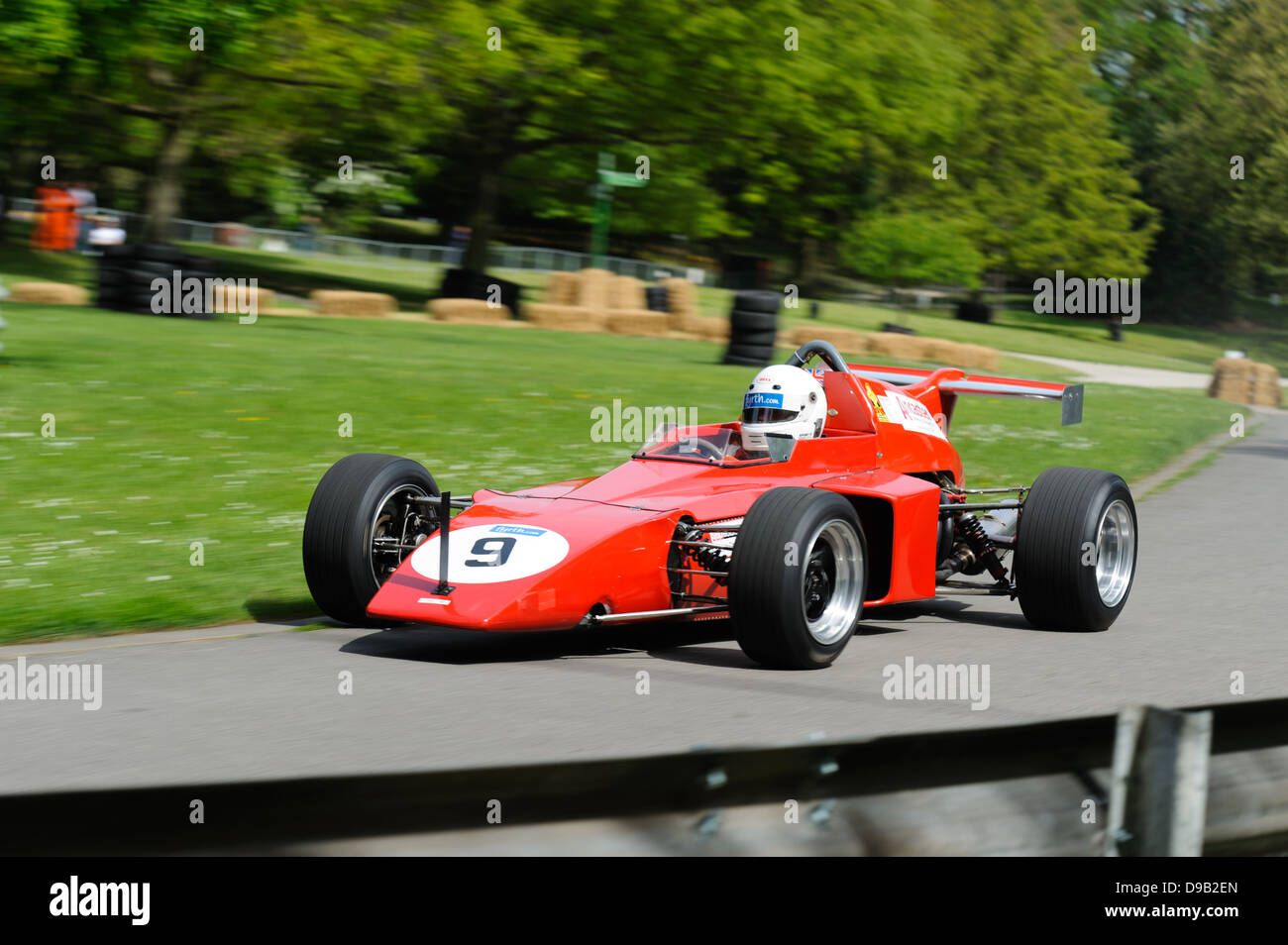 A car racing around Crystal Palace Park in London for the Motorsport at ...