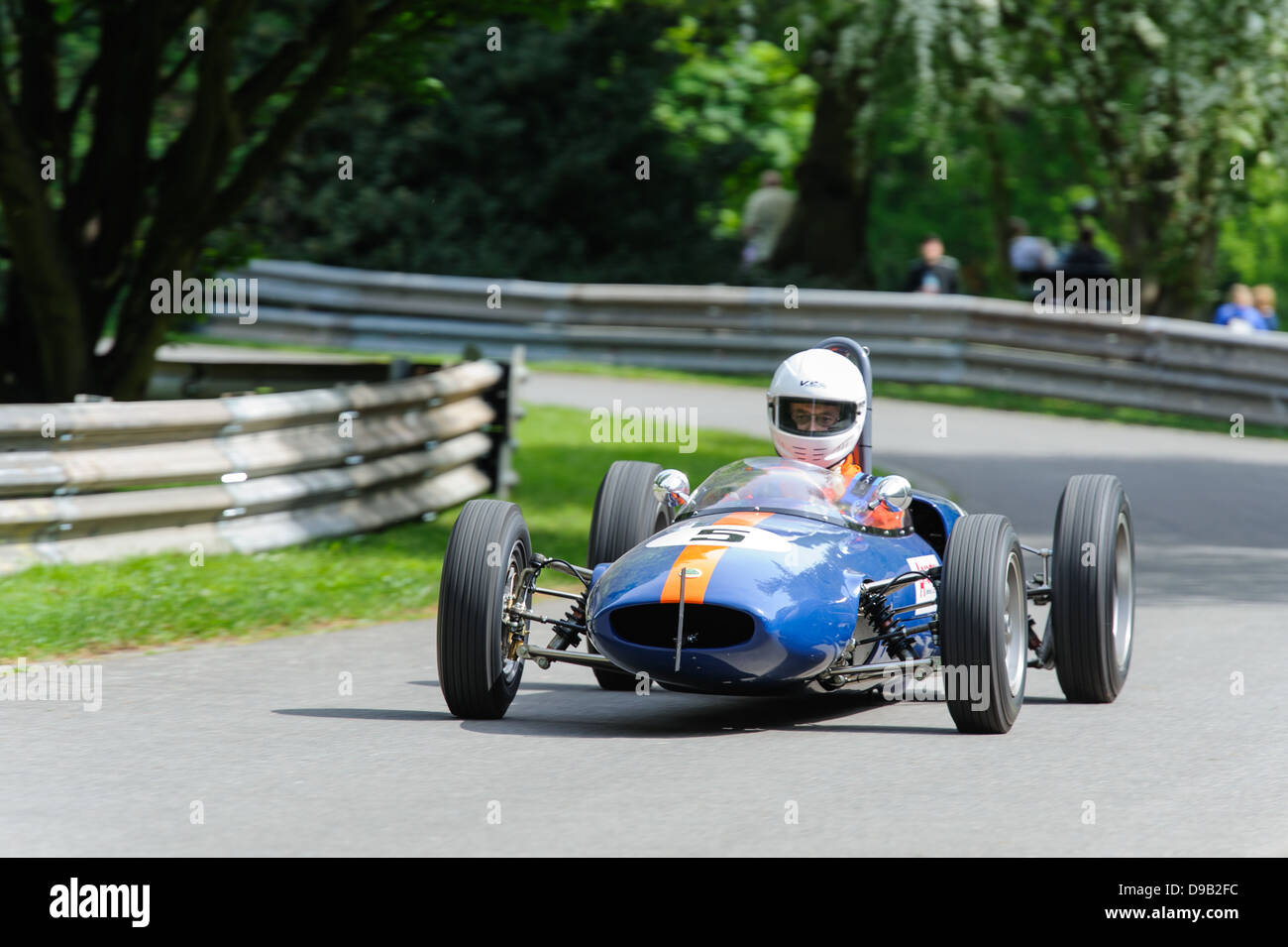 A car racing around Crystal Palace Park in London for the Motorsport at ...