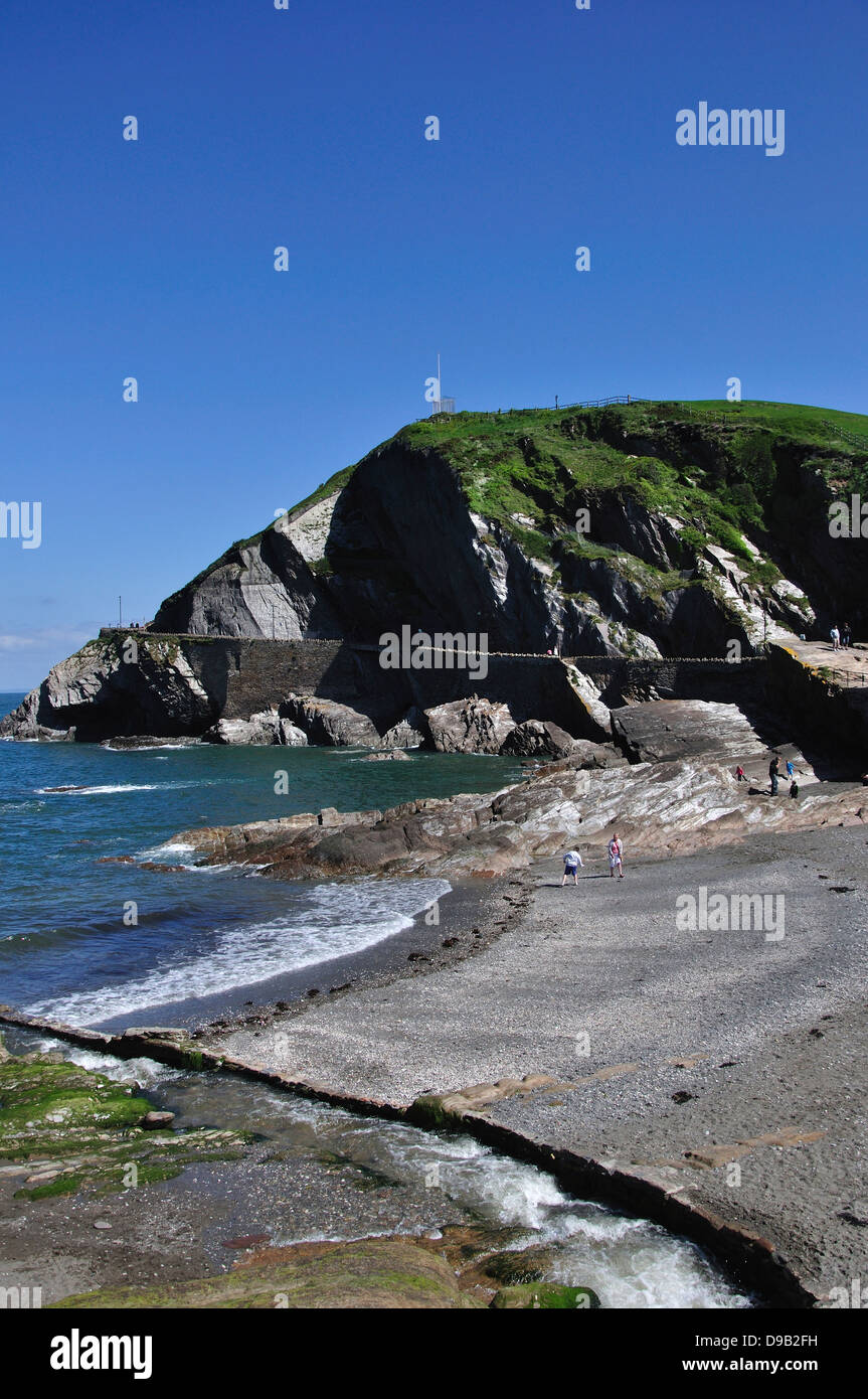 A view of Combe Martin Exmoor Devon Stock Photo - Alamy