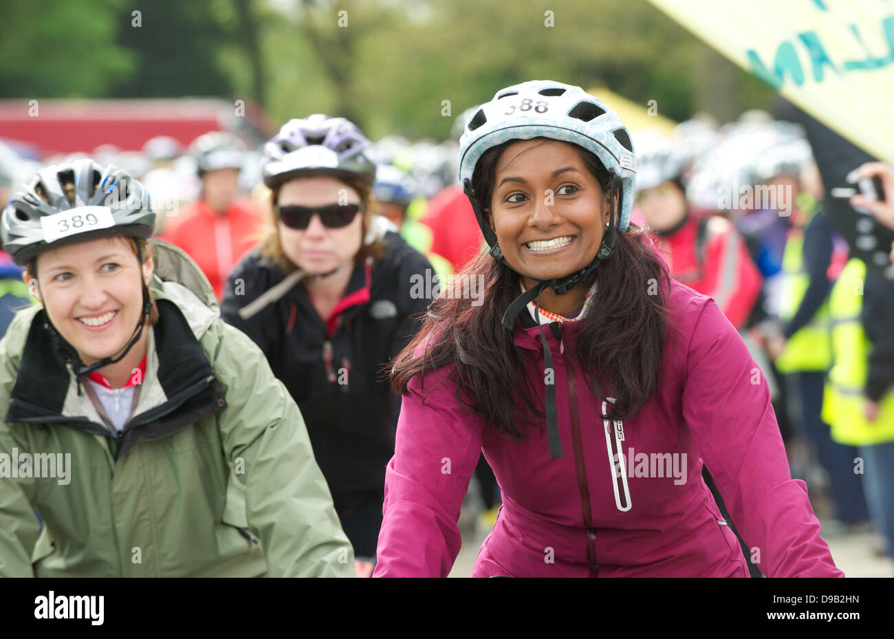 Cycletta all women charity bike ride in Cheshire Stock Photo - Alamy