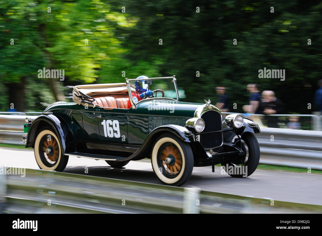 A car racing around Crystal Palace Park in London for the Motorsport at ...