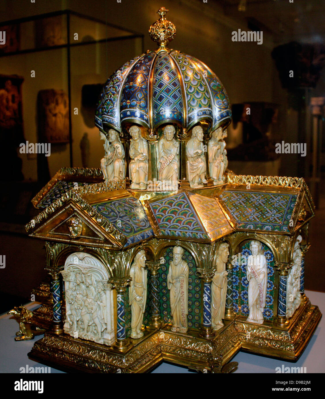Tabernacle circa 1180. This Romanesque goldsmiths' work and carving ...