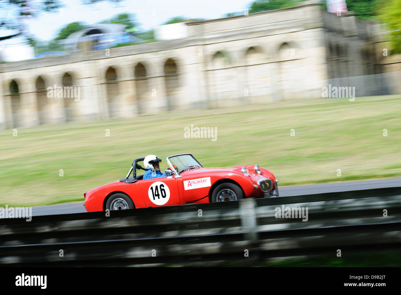 A car racing around Crystal Palace Park in London for the Motorsport at ...