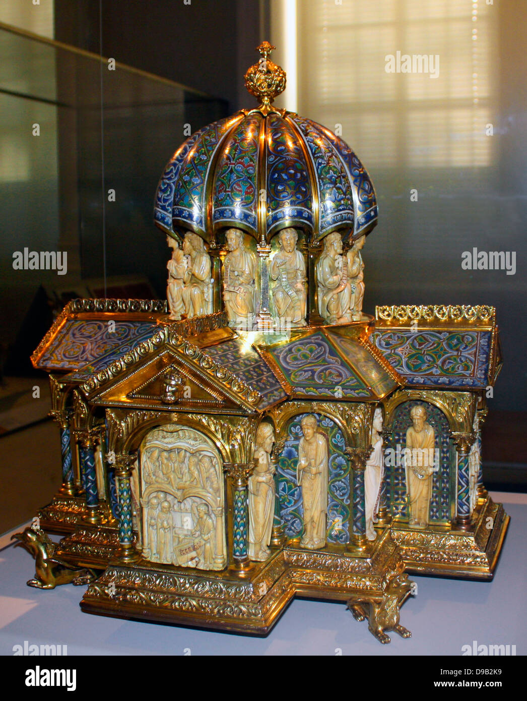 Tabernacle circa 1180. This Romanesque goldsmiths' work and carving ...