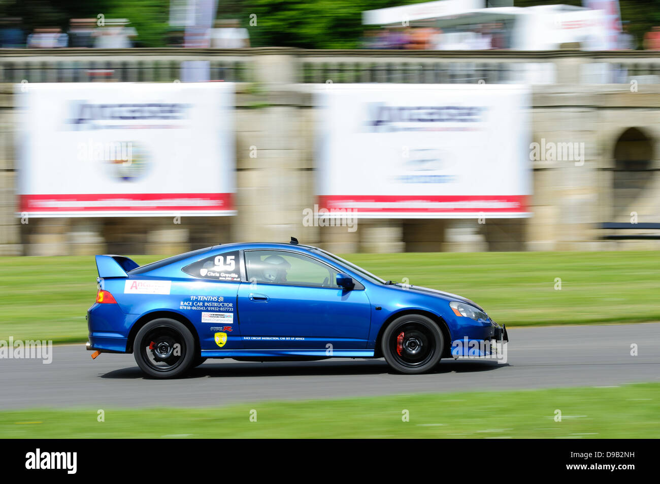 A car racing around Crystal Palace Park in London for the Motorsport at ...