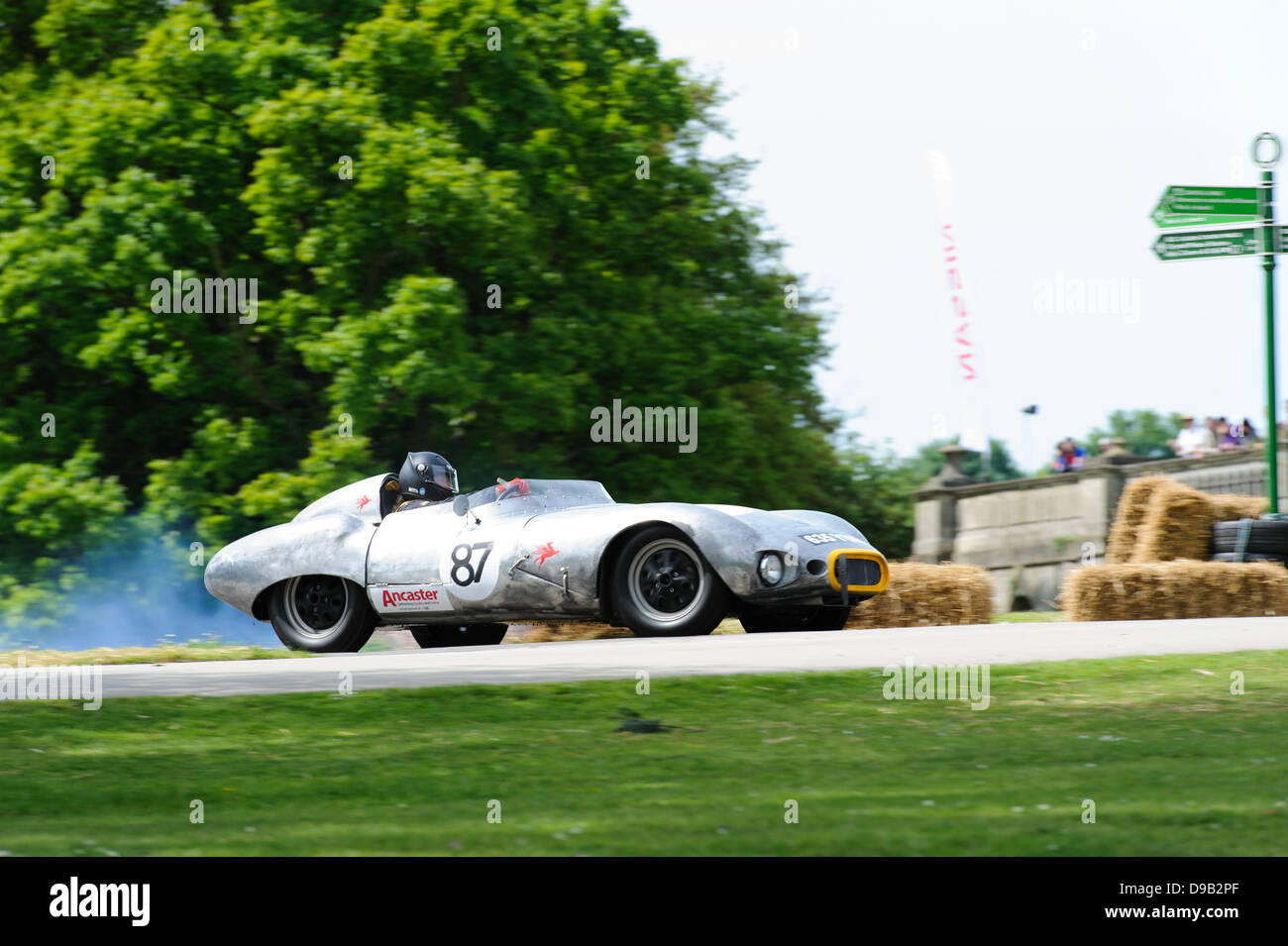 A car racing around Crystal Palace Park in London for the Motorsport at ...
