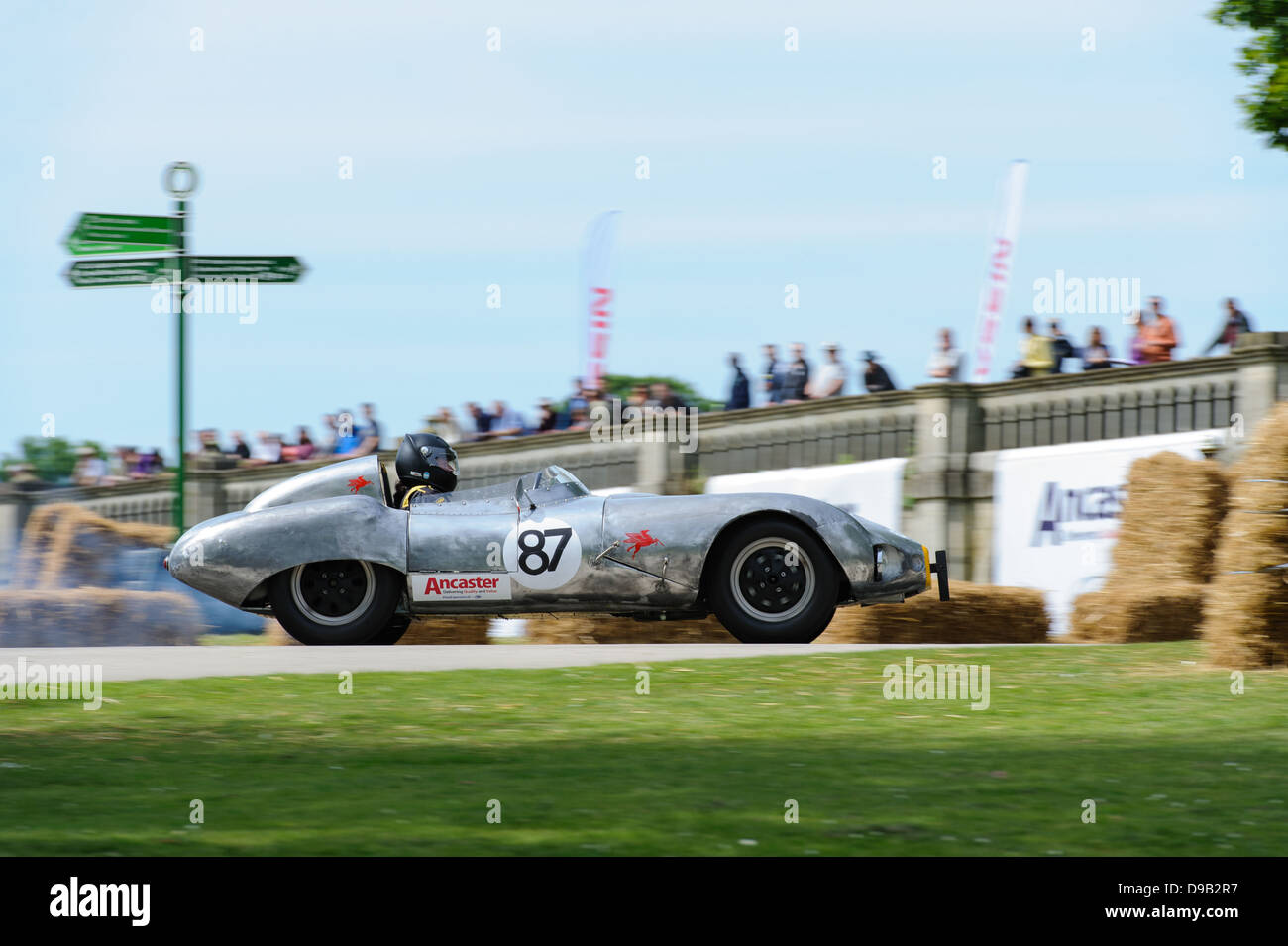 A car racing around Crystal Palace Park in London for the Motorsport at ...